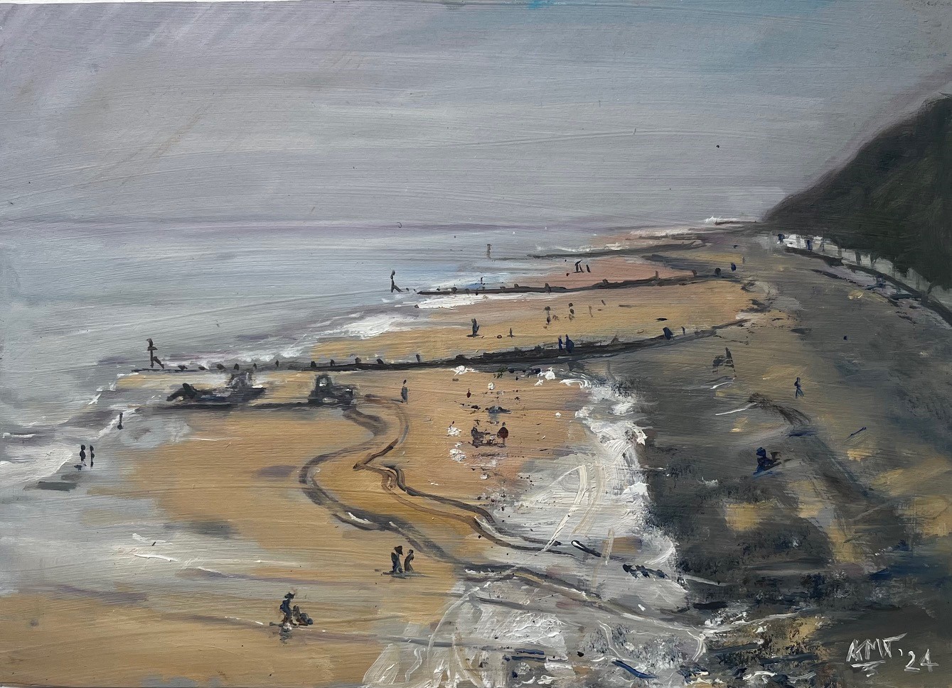 Misty Cromer Beach - Andrew Theobald - The Gallery Norfolk